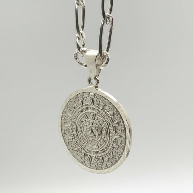 Aztec Calendar Mayan Sun Charm Pendant Diamond Cuts – ThePrincessJewelry